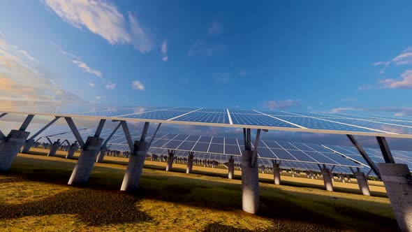 Solar photovoltaic power generation, Motion Graphics | VideoHive
