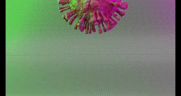 3d animation of a virus cell falling, Motion Graphics | VideoHive