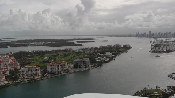 Aerial View of Beachfront City, Stock Footage | VideoHive