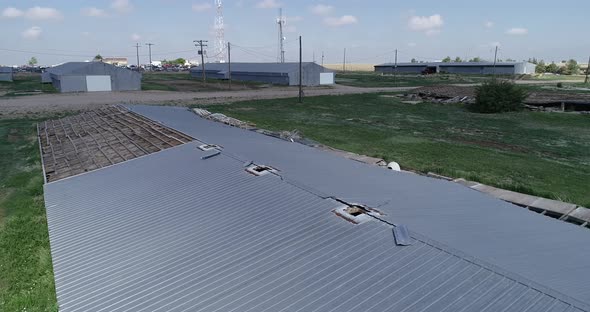 A fallen barn in America's heartland., Stock Footage | VideoHive