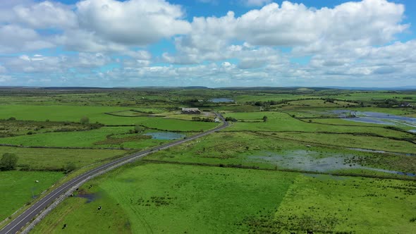 Irish farmlands and rural roads, Stock Footage | VideoHive