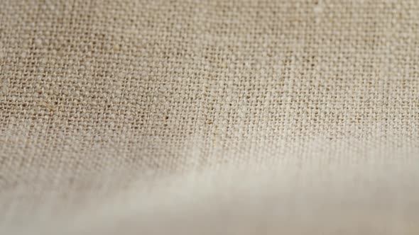 Beige Fabric Closeup Light Brown Cloth Texture Background, Stock Footage