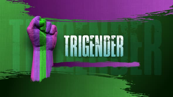 Trigender Gender Sign Background Animation 4k, Motion Graphics | VideoHive