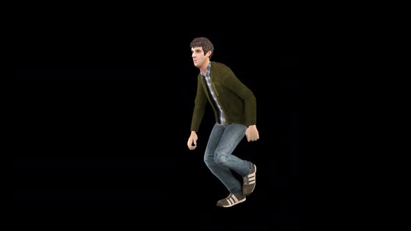 Running Man With Alpha, Motion Graphics | VideoHive