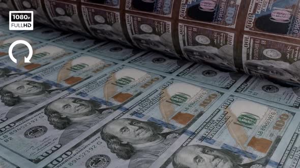 Dollar Money Printing Machine III, Motion Graphics | VideoHive