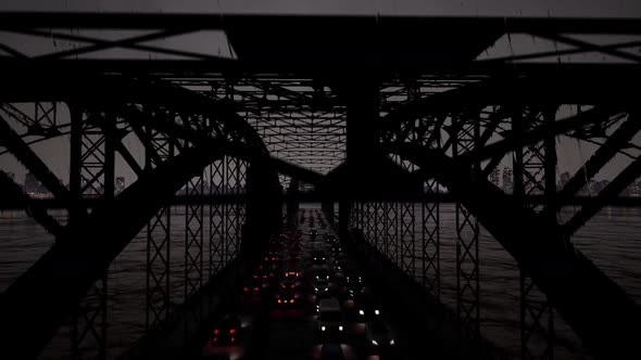Rainy Bridge Traffic, Motion Graphics | VideoHive