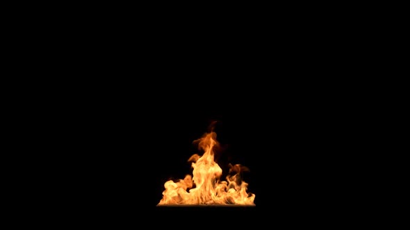 Fire Front View 02, Motion Graphics | VideoHive