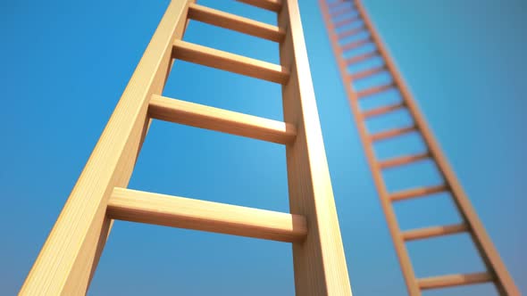 Endless ladder climbing animation. A slow way to the top. Loopable. HD ...