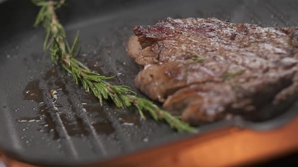 Professional Chef Grill Meat Fillet Steak, Stock Footage | VideoHive