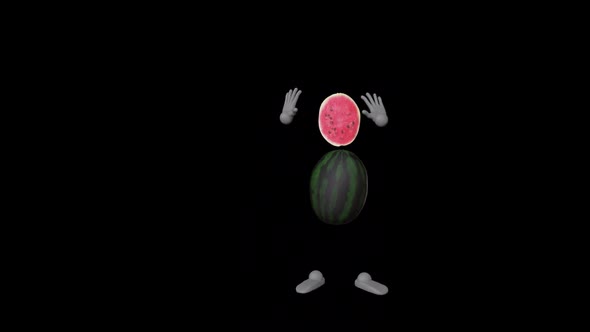 Cartoon Watermelon Dance II, Motion Graphics | VideoHive