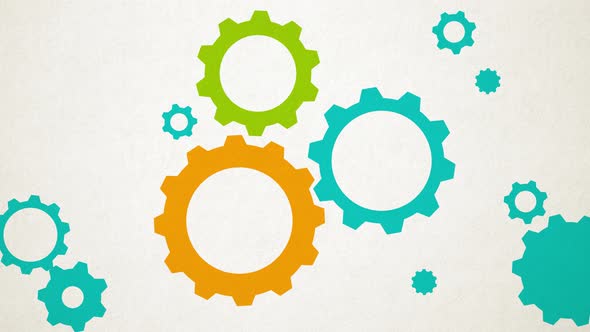 Cogwheel Animation 4K, Motion Graphics | VideoHive