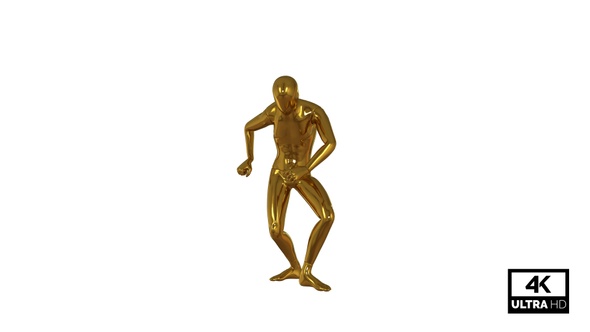 Twist Dancing Character Animation Golden, Motion Graphics | VideoHive