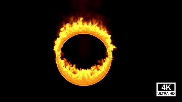 Ring Of Fire Burning 4K, Motion Graphics | VideoHive