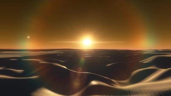 Space Background - Exoplanet with Desert, Motion Graphics | VideoHive