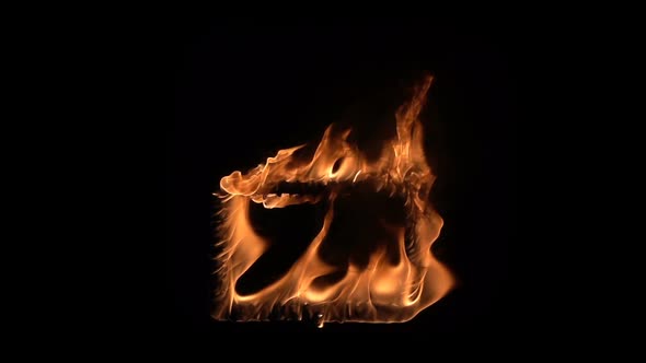 Square On Fire, Stock Footage | VideoHive