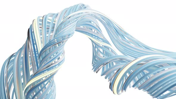 Abstract loop flowing curve lines with alpha, Motion Graphics | VideoHive