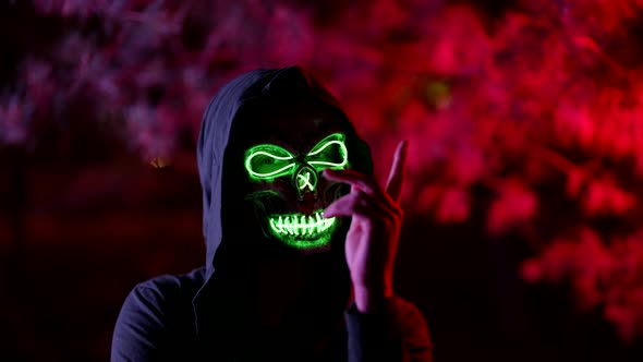 Undead or Spirit of Death is Beckoning in Night Person in Halloween ...