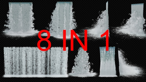 Waterfall 8 Pack, Motion Graphics | VideoHive