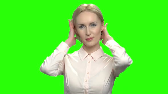 Portrait of Adorable Woman Preening, Stock Footage | VideoHive