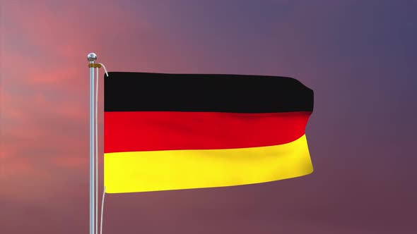 Germany Flag 4k, Motion Graphics | VideoHive