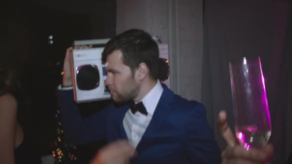 Tipsy Men and Women, Stock Footage | VideoHive