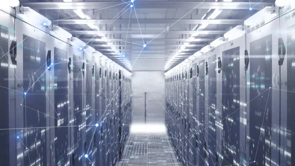 Data processing through data processing centre, Motion Graphics | VideoHive