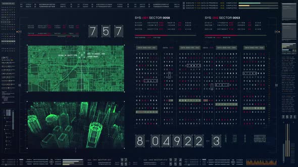 Futuristic Source Code Numbers 04, Motion Graphics | VideoHive