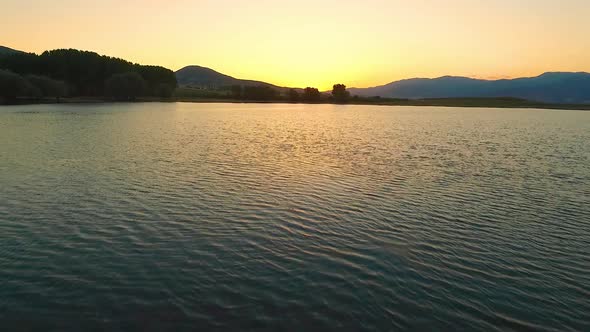 Lake view at sunset, Stock Footage | VideoHive