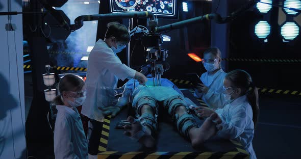 Scientists are Conducting an Alien Operation, Stock Footage | VideoHive