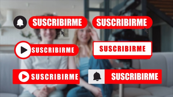 Youtube Subscribe Button In Spanish Language, Motion Graphics | VideoHive