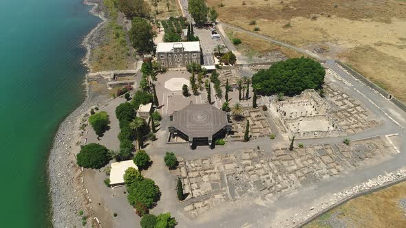 Aerial view of ruins in Capernaum, Stock Footage | VideoHive