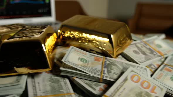Lots of Money and Gold, Stock Footage | VideoHive