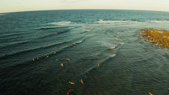 Surf Spot on the Island of Siargao Called Cloud 9., Stock Footage ...