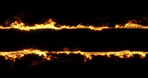lines of fire and flames spreading outward. perfect for title or logo ...