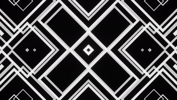 VJ Loop Black White Looped Animation of Pulsating Shapes, Motion Graphics
