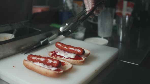 Making Hot Dogs, Stock Footage | VideoHive