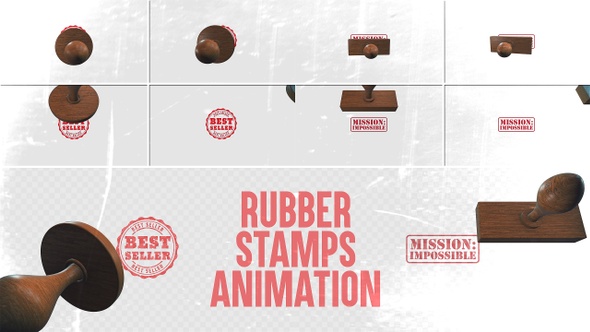 Rubber Stamps Animation, Motion Graphics | VideoHive