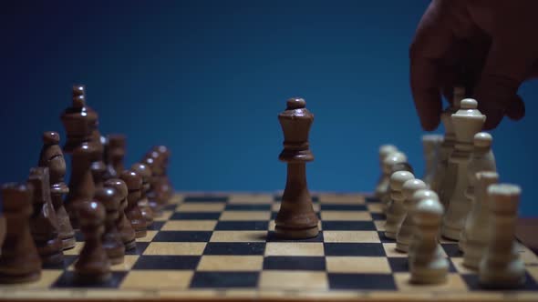 People Play Chess One Piece Cleans Another, Stock Footage | VideoHive