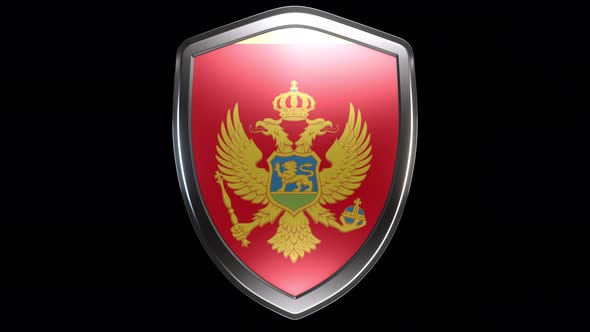 Montenegro Emblem Transition with Alpha Channel - 4K Resolution, Motion ...