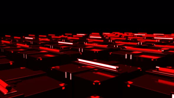 Red Lights Wall Loop, Motion Graphics | VideoHive