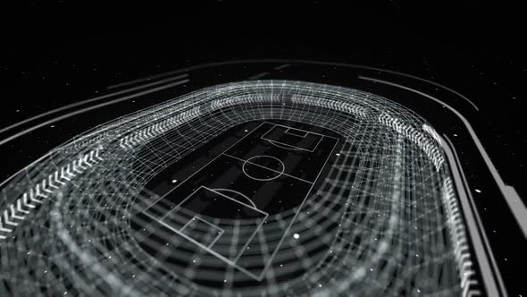 Football Stadium Hud Loop, Motion Graphics | VideoHive