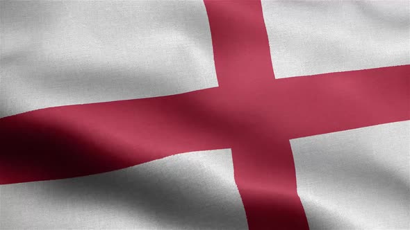England Flag Seamless Closeup Waving Animation, Motion Graphics | VideoHive