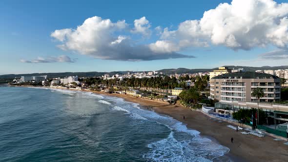 Panorama Hotels aerial view 4 K, Stock Footage | VideoHive