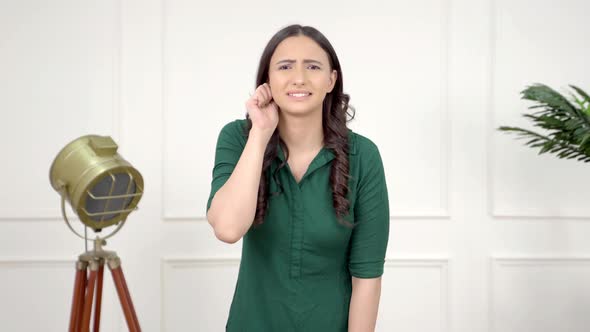 Indian girl saying sorry, Stock Footage | VideoHive