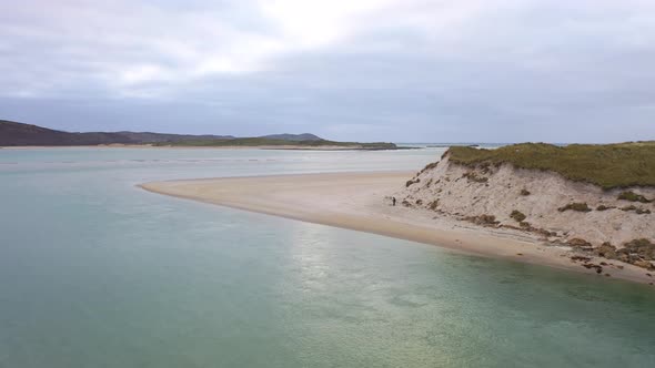 Dooey Beach By Lettermacaward in County Donegal Ireland, Stock Footage