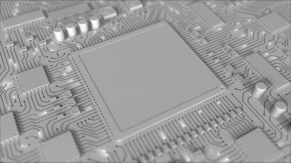 Grey PCB or Printed Circuit Board, Motion Graphics | VideoHive