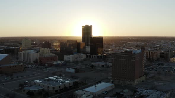Amarillo Texas Downtown Skyline Aerial, Stock Footage | VideoHive