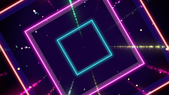Neon Squares, Motion Graphics | VideoHive