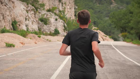 Running Man Back Follow Shot, Stock Footage | VideoHive