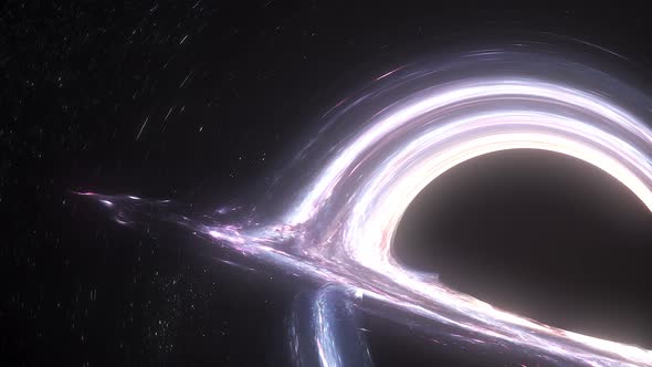 Black Hole Accretion Disk Close Up Seamless Loop, Motion Graphics ...